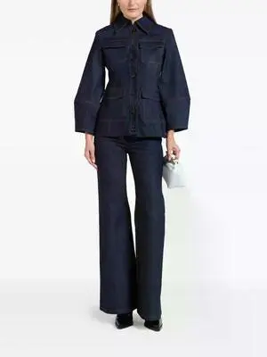 Florence & Fortitude Flared Seam Denim Trousers