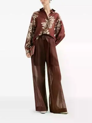 Brunello Cucinelli Belted Palazzo Pants
