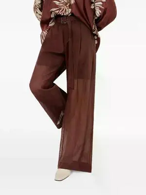 Brunello Cucinelli Belted Palazzo Pants