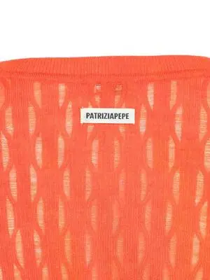 Patrizia Pepe V-neck Long-sleeve Sweater - Orange