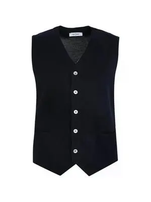 GRAN SASSO V-neck Button Vest