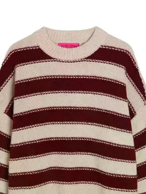 THE ELDER STATESMAN Striped Crewneck Sweater