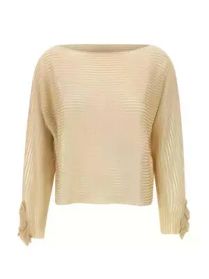 Liu Jo Striped Ruffled Top