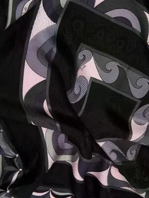 Emilio Pucci Mixed-prints Jacquard Scarf - Black