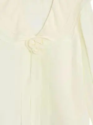 Rixo Emelin Flower-appliqué Blouse - Neutrals
