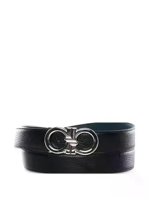 FERRAGAMO Gancio Buckle Belt - Black