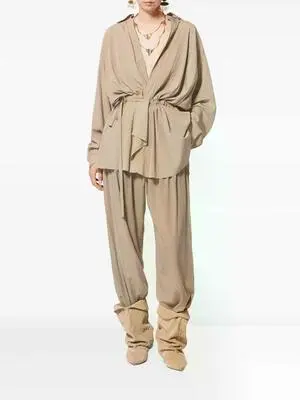 Isabel Marant Étoile Inaya Pleated Wide-leg Trousers - Neutrals