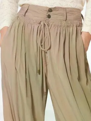 Isabel Marant Étoile Inaya Pleated Wide-leg Trousers - Neutrals