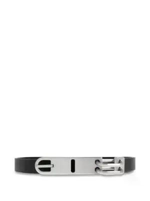 Rick Owens Leather Buckle Belt - Black