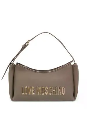 Moschino Logo-lettering Shoulder Bag - Brown
