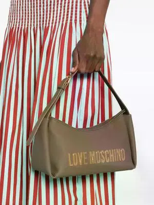 Moschino Logo-lettering Shoulder Bag - Brown