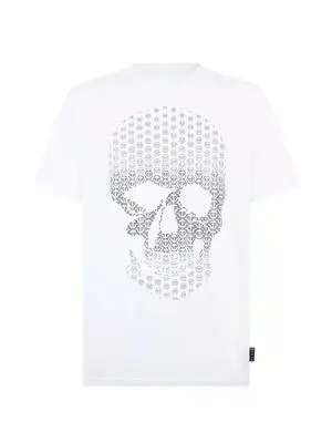 Philipp Plein Round-neck Skull-detail T-shirt - White