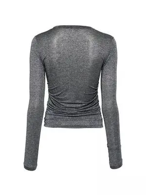 Patrizia Pepe Long-sleeve Draping Top