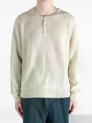 THE ELDER STATESMAN Buttoned Knitwear Sweater
