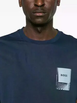 BOSS Graphic-print T-shirt - Blue