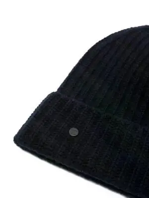 Closed Ribbed Beanie Hat
