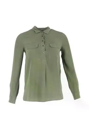 Maje Half-buttoned Pocket Blouse