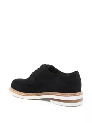 Corneliani Lace-up Derby Shoes - Black