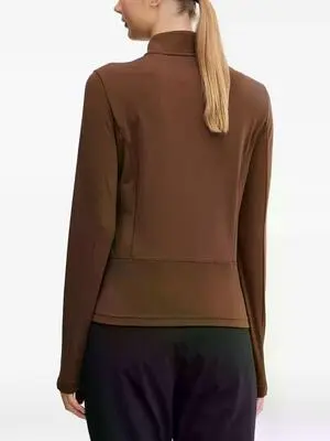 EA7 Logo-print Ski Top - Brown