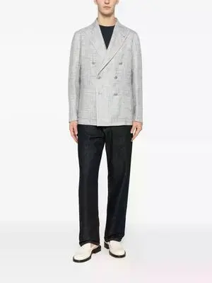 Tagliatore Double-breasted Patterned Jacket