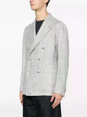 Tagliatore Double-breasted Patterned Jacket