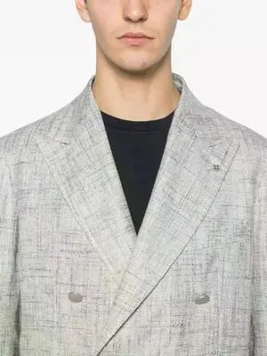 Tagliatore Double-breasted Patterned Jacket