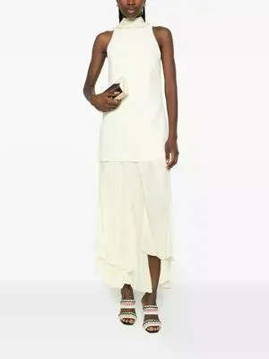 Brandon Maxwell Sleeveless Midi Dress