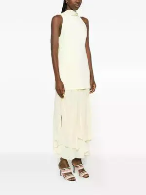 Brandon Maxwell Sleeveless Midi Dress
