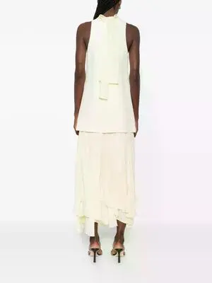 Brandon Maxwell Sleeveless Midi Dress