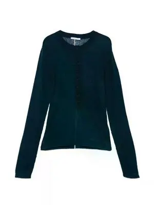 Patrizia Pepe Ribbed Button Cardigan