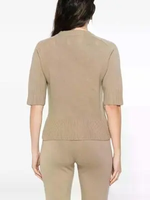 Extreme Cashmere Nº374 Lauren Half-sleeve Sweater - Neutrals