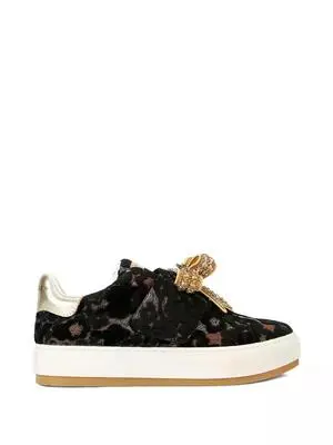 Kurt Geiger Bow-embellished Sneakers - Black