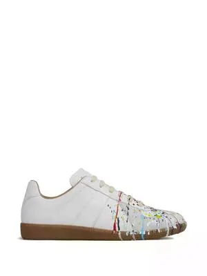 MAISON MARGIELA Low-top Sneakers With Paint Detail