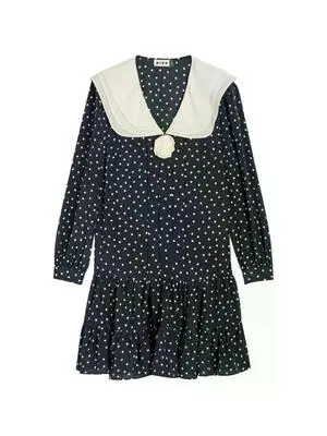 Rixo Valetta Polka-dot Mini Dress - Blue