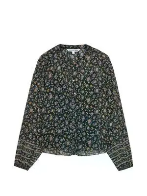 Veronica Beard Lollie Floral Print Blouse