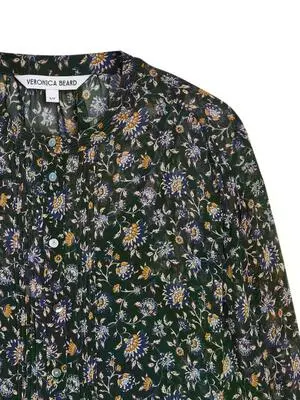 Veronica Beard Lollie Floral Print Blouse