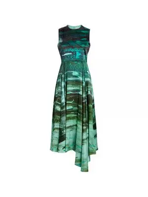 Green Print Dresses