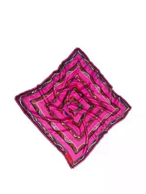 Emilio Pucci Mixed-print Jacquard Scarf - Pink