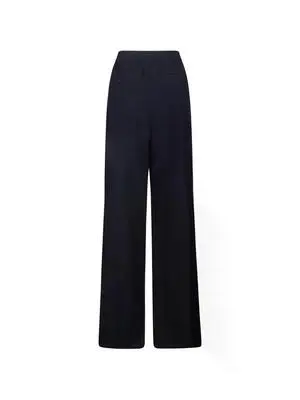Max Mara Elasticated-waistband Wide-leg Trousers