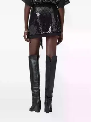 ALLSAINTS Sequin Embellished Asymmetric Skirt