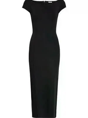 JOSEPH Short-sleeve Midi Dress - Black