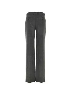 Alexander McQueen Embroidered Wool Trousers