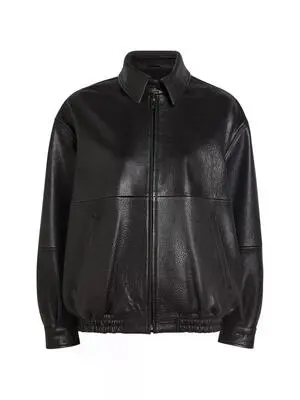 Nour Hammour Doran Leather Zip-up Jacket