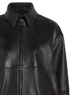 Nour Hammour Doran Leather Zip-up Jacket