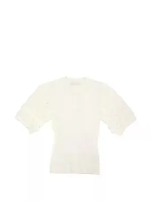 Ulla Johnson Kassia Puff-sleeve T-shirt - Neutrals