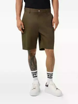 Philipp Plein Cargo Shorts - Green
