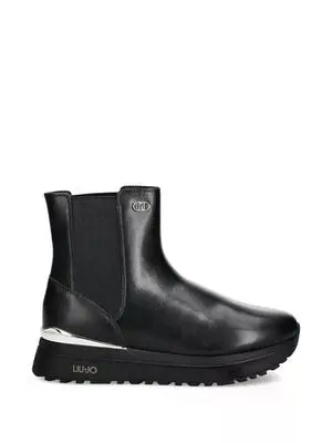 Liu Jo Logo Plaque Platform Chelsea Boots