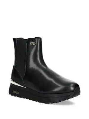 Liu Jo Logo Plaque Platform Chelsea Boots