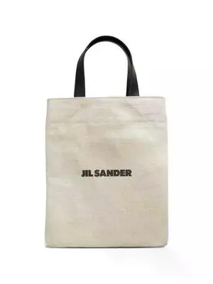 JIL SANDER Logo Strap Tote Bag - Neutrals