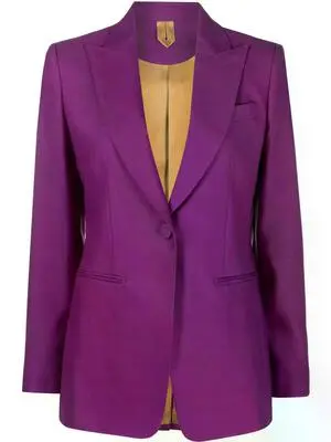 Max Mara Single-breasted Virgin Wool-blend Blazer